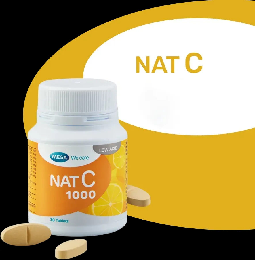 NAT C: High Strength Vitamin C Formula by MegaWeCare