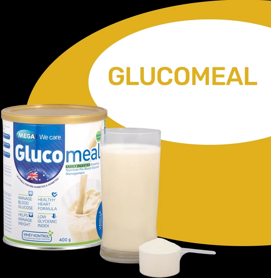 Glucomeal Vanilla: Complete Meal & Snack for Diabetics | MegaWeCare